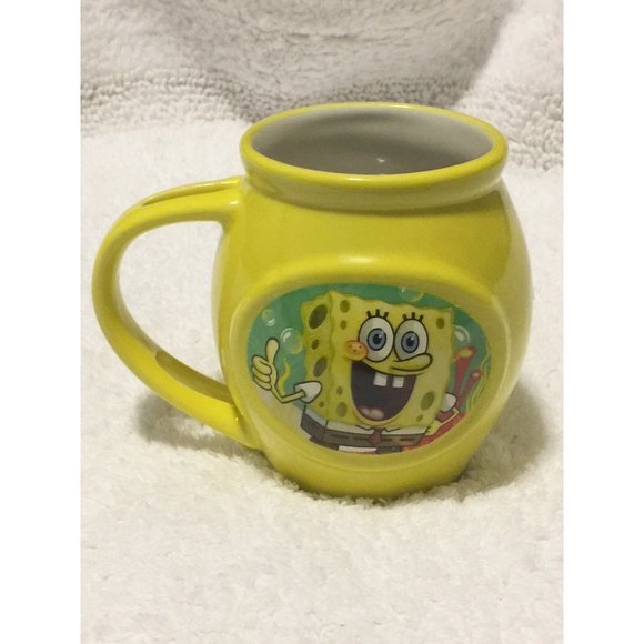 Viacom | Dining | Sponge Bob Squarepants Yellow Coffee Mug | Poshmark